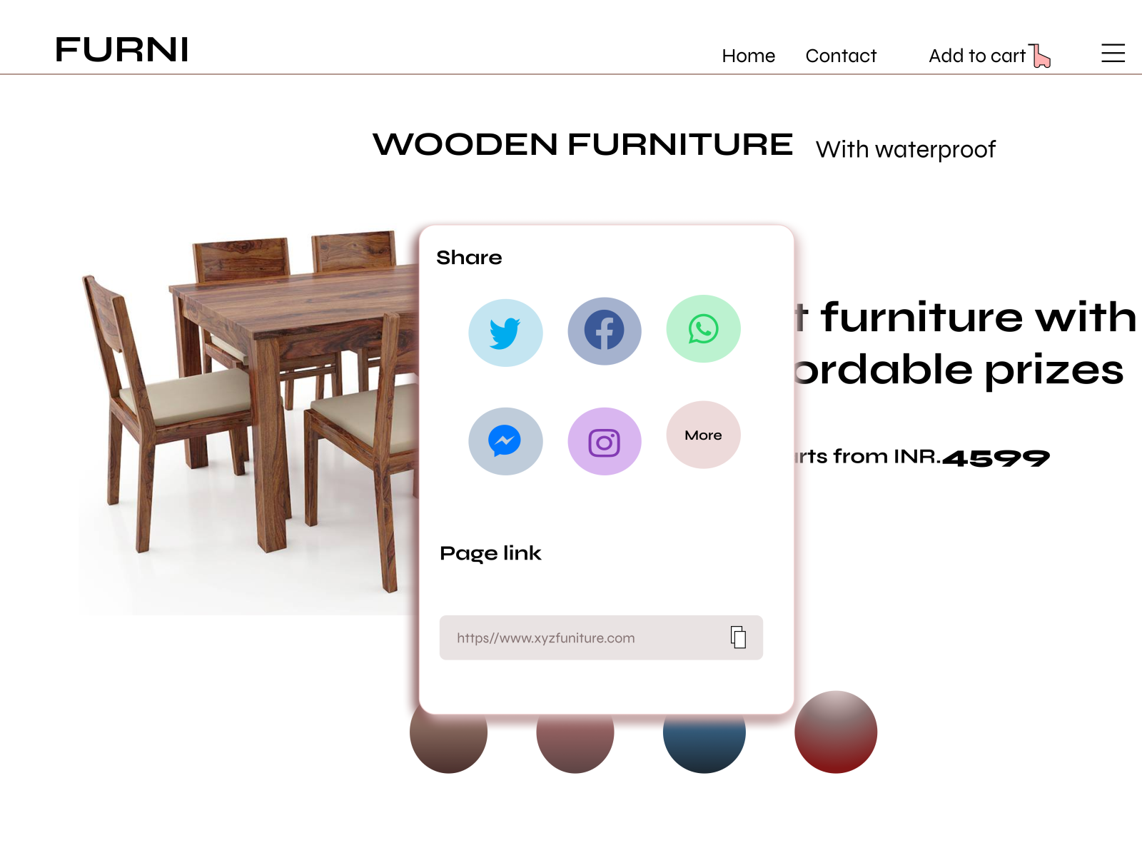 Product sharing design by Chandana Ramavath on Dribbble