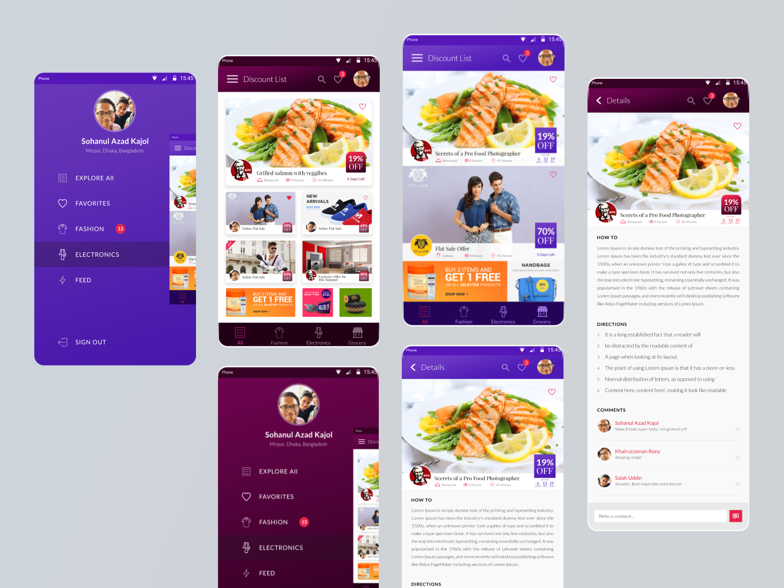 Discount Shop App Design by Ideaz13 on Dribbble