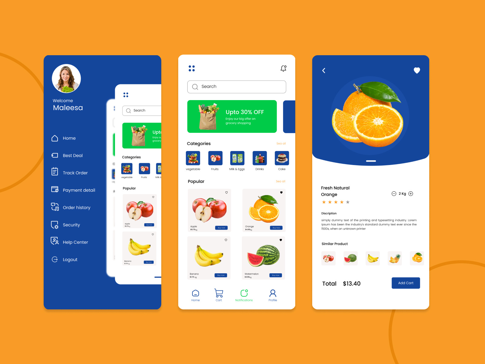 Imtiaz Supermarket Grocery app UI Screen designs by Ahmed Saqi on Dribbble