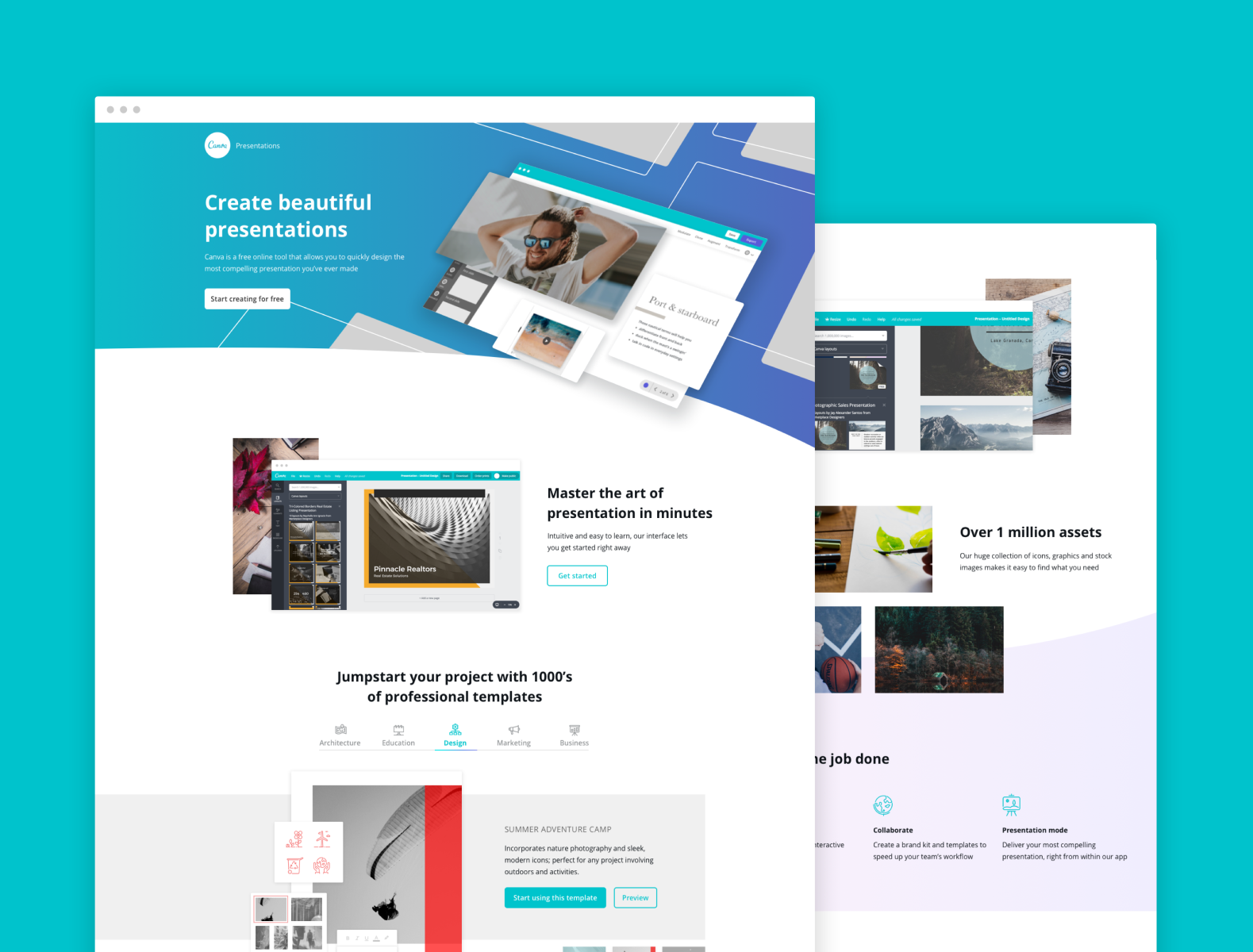 Canva Product Landing Page By Robert Corrado On Dribbble