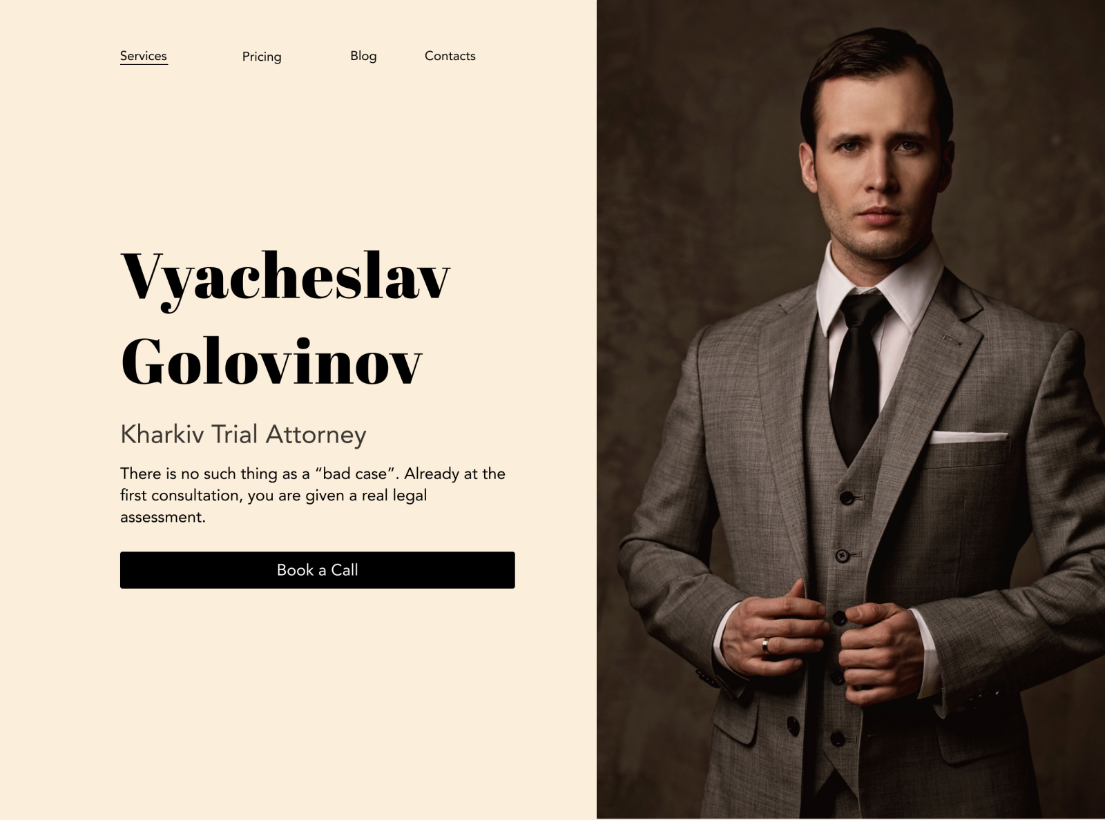 Personal Website – Attorney/Lawyer Design by Diana on Dribbble