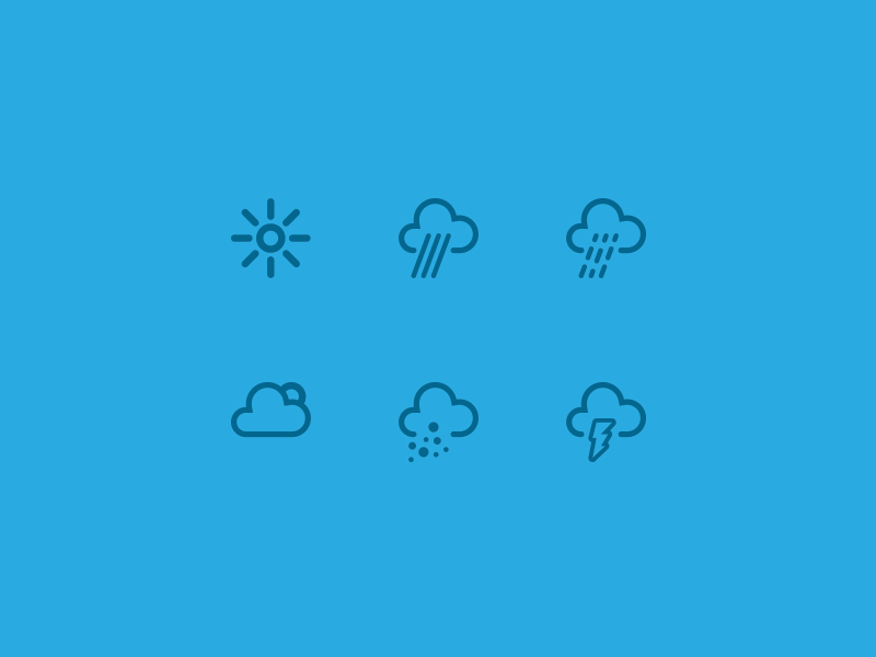 Mini Weather by Jonathan Kurten on Dribbble