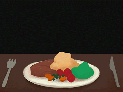 Dinner scraps by Lee Evans on Dribbble