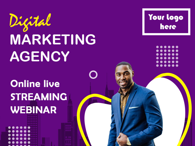 Digital marketing poster design by RAFSUN JANY on Dribbble