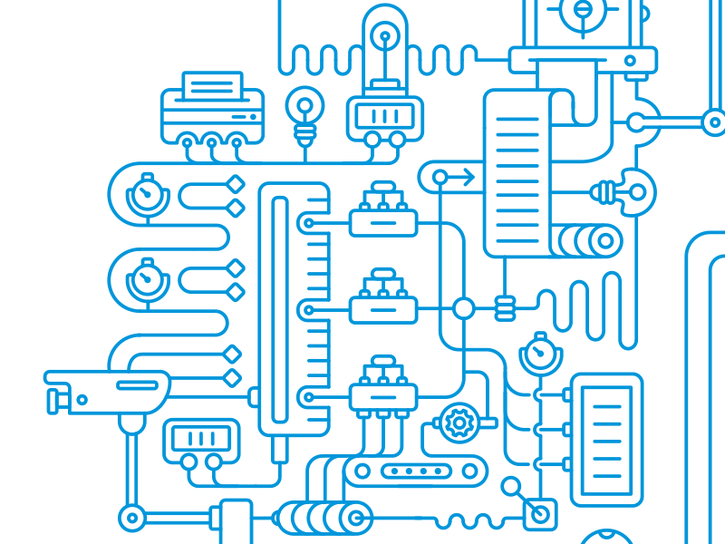 Machine room pattern by Michiel Gerbranda on Dribbble