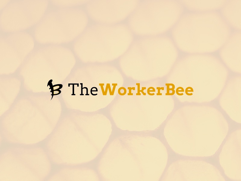 The Worker Bee logo by Shahid on Dribbble