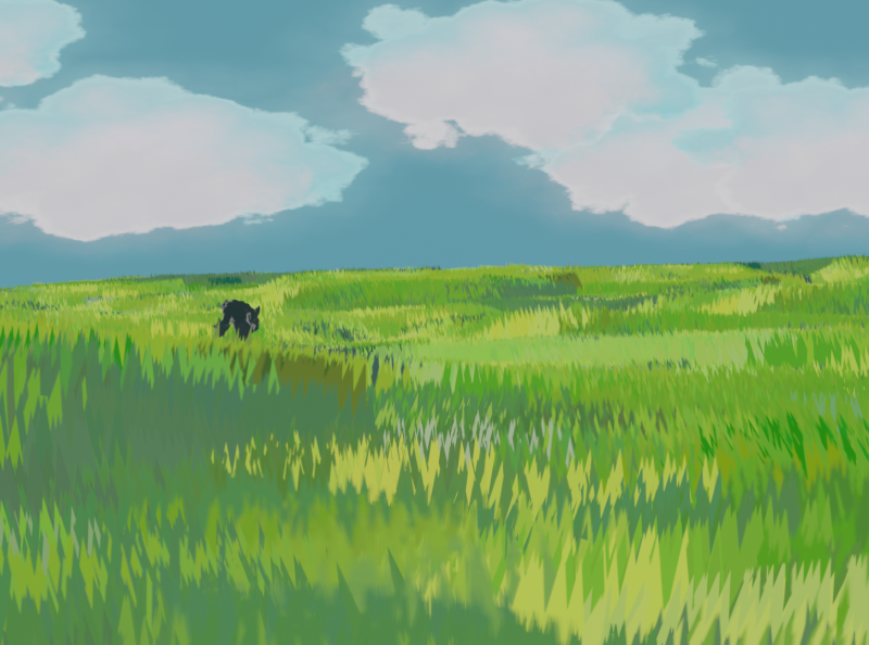 Ghibli Field by Dimod on Dribbble