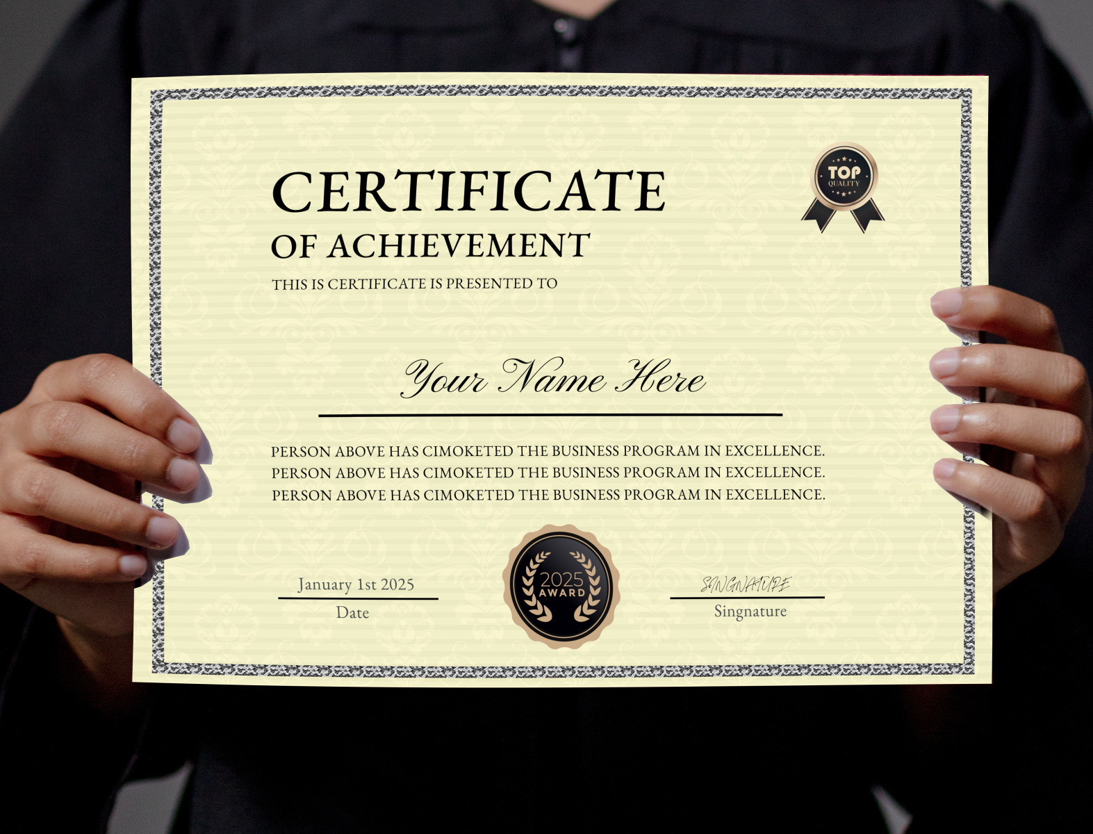 sample certificate design by MD NAZMUL HASAN on Dribbble