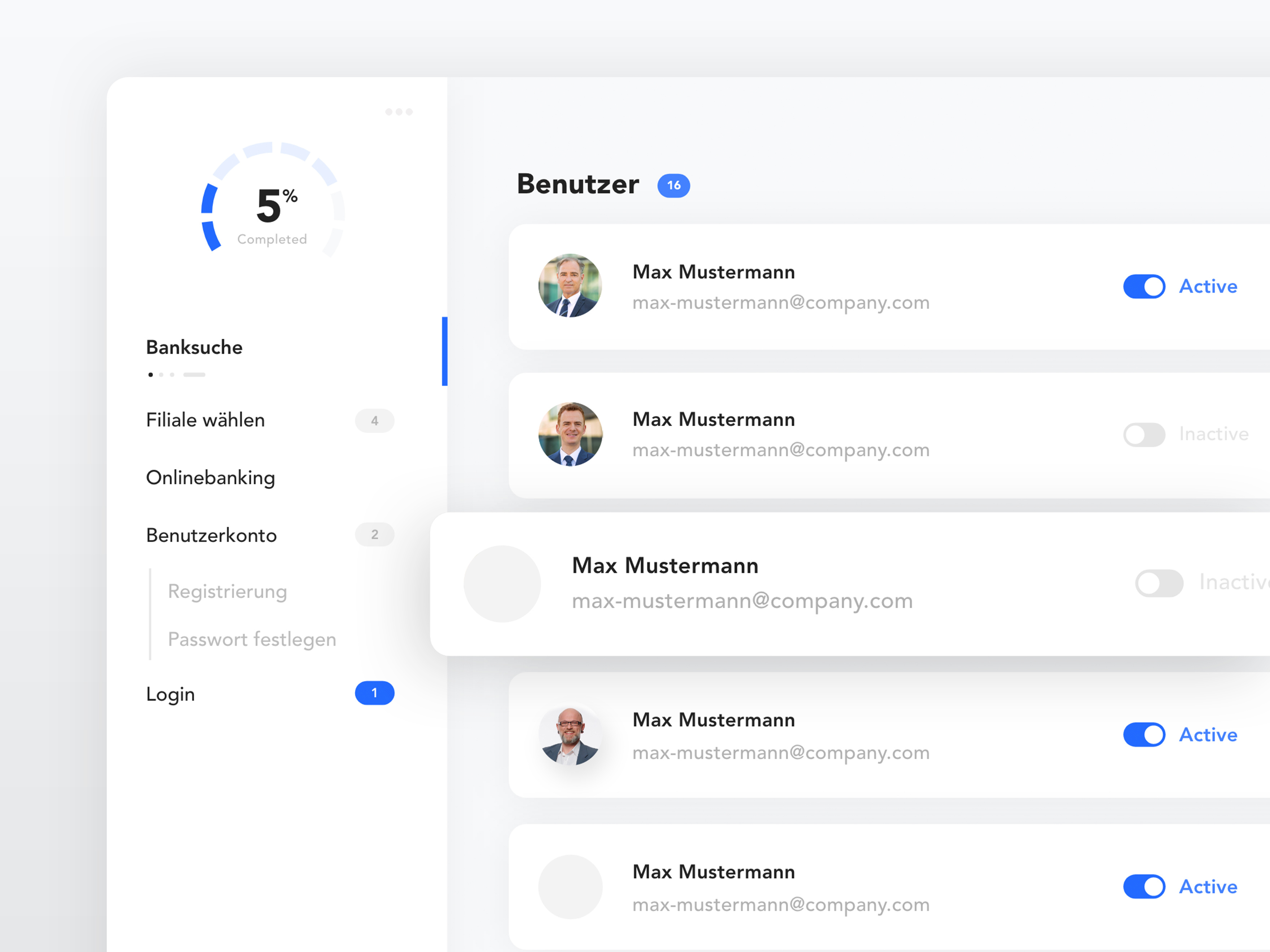 User & Role Management by Ole Klaenfoth on Dribbble