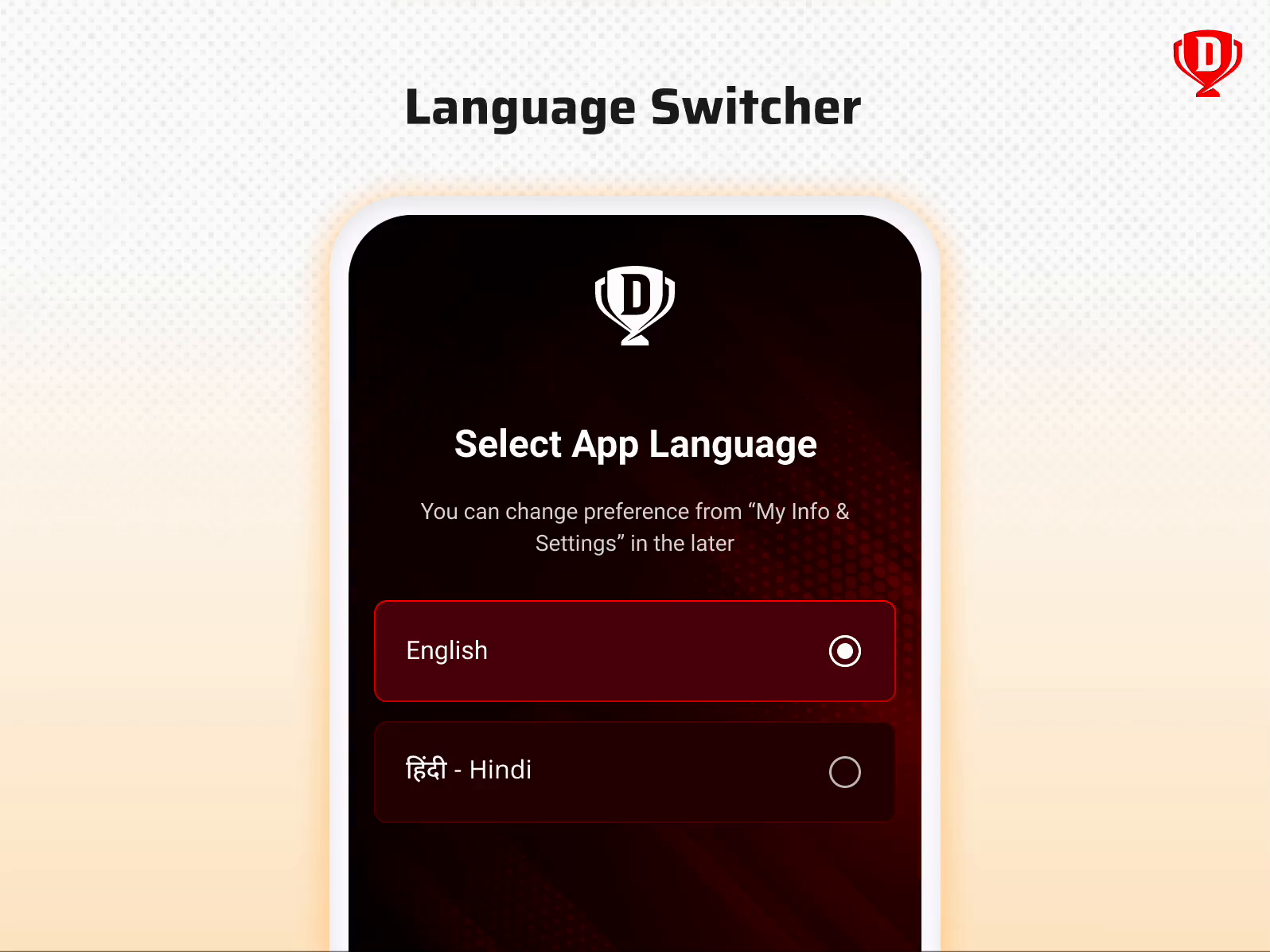 Language Switcher By Sreevenkatesh Jayaraman For Dream11 On Dribbble