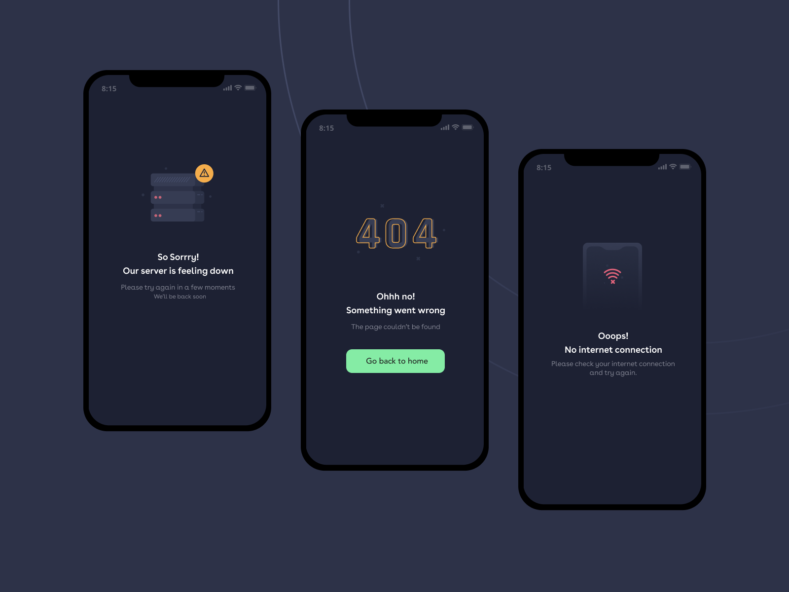 Error States by Rohit Shimpi on Dribbble