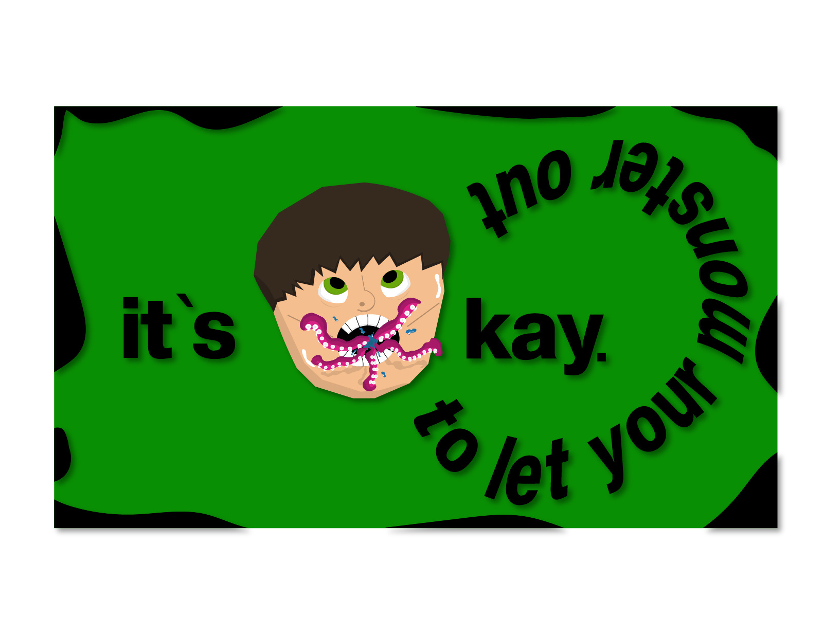 it`s okay to let your monster out. by zhen`shen` on Dribbble