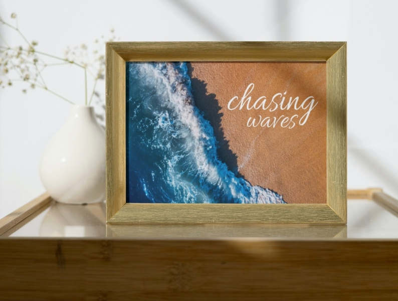 printable chasing waves art by mark on Dribbble