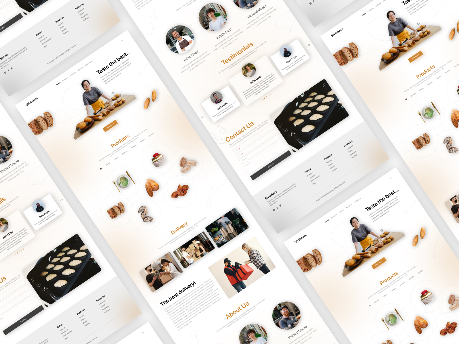 Bakery Homepage/Landing Page by Sadisha Nimsara on Dribbble