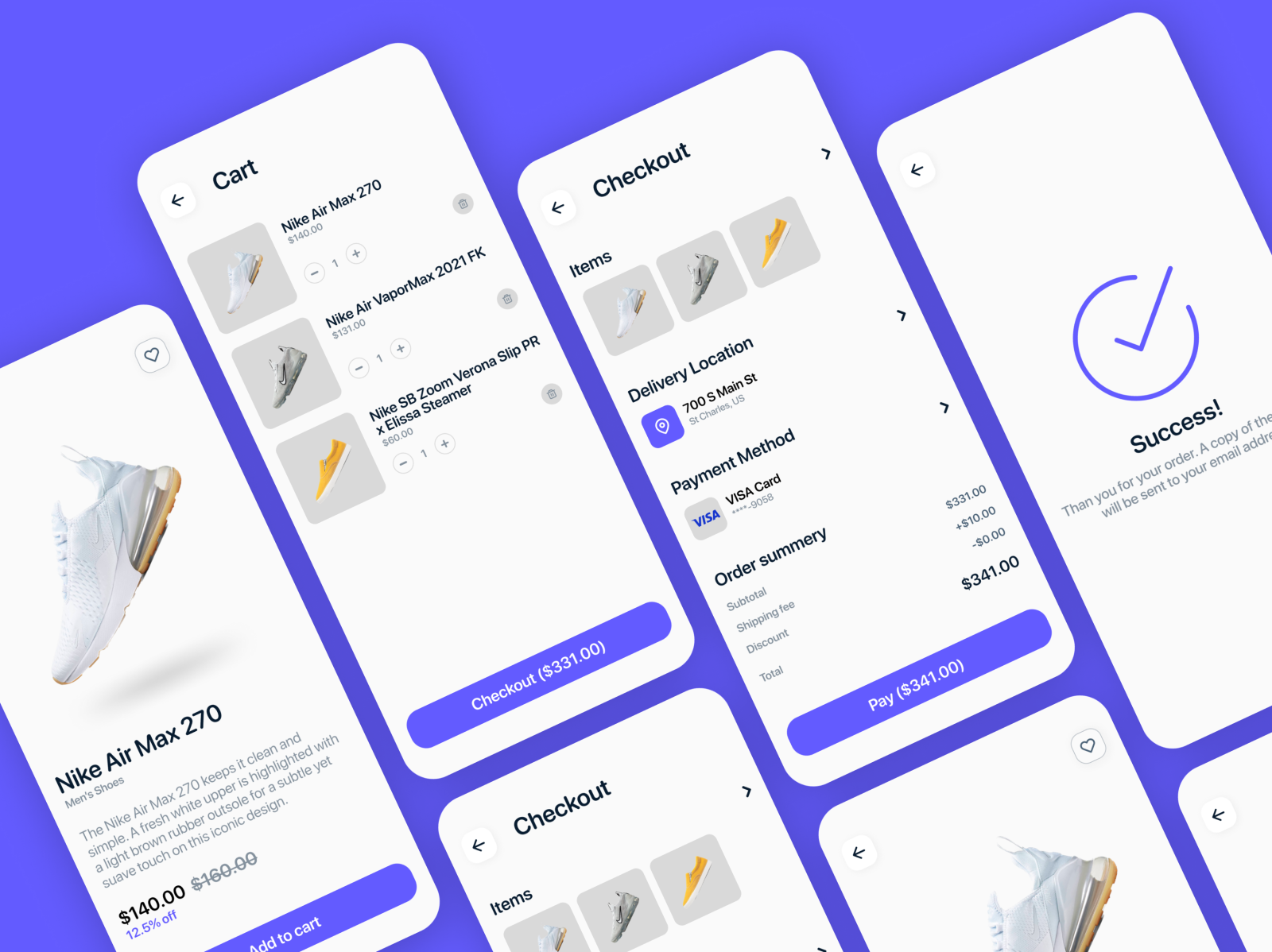 eCommerce checkout mobile UI design by Sadisha Nimsara on Dribbble