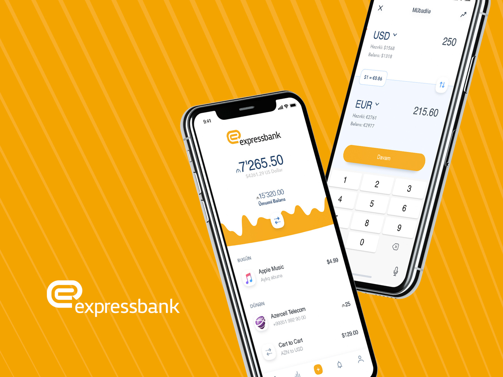 Express Bank - Mobile Banking app by Orkhan Hasanov on Dribbble