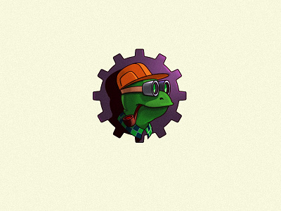 Mascot. Turtle engineer. by Paul «Logo shop» on Dribbble