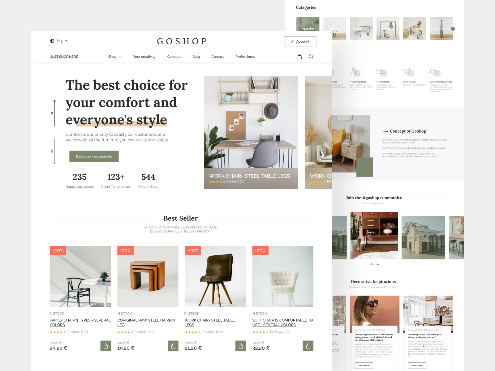 GoShop - Online store Landing Page by Hendri Gendrok for Bauixindo on ...