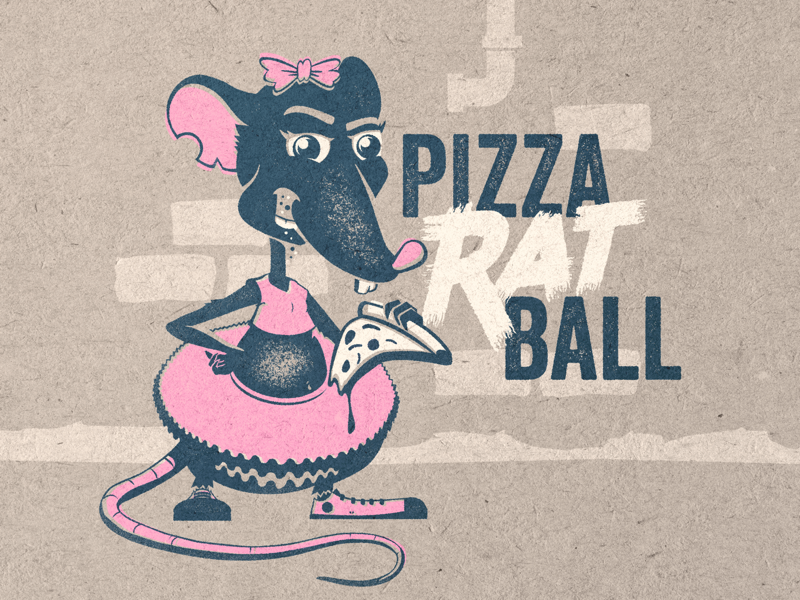 Pizza Rat by Ryan Muth on Dribbble