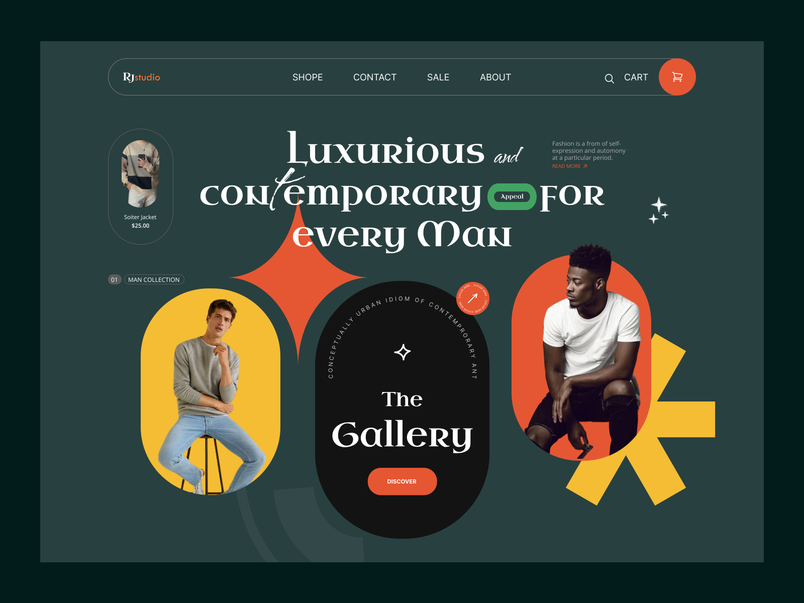 Fashion Website Header by Rakib® 🇮🇹 on Dribbble