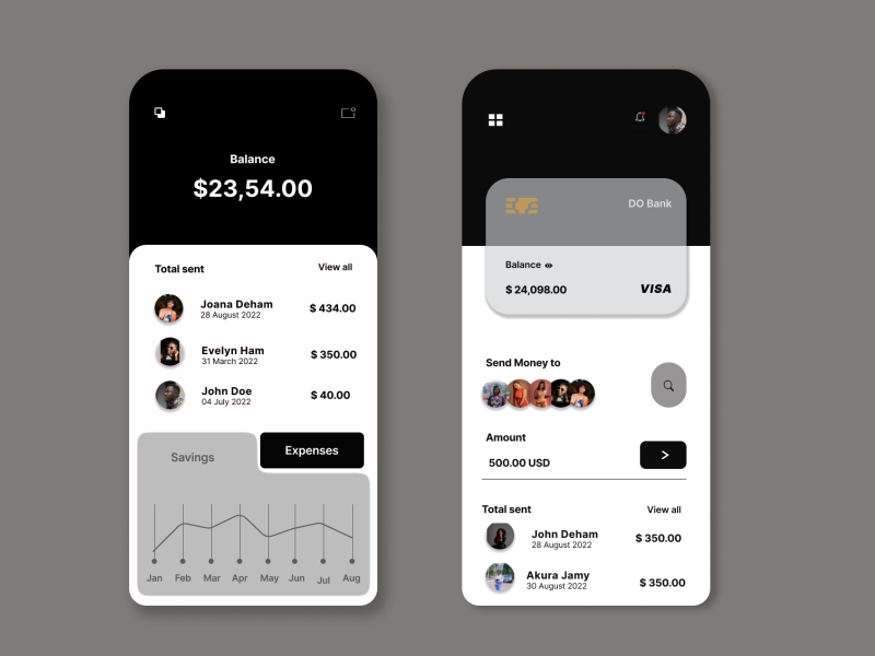 Bank App by daniel obeng on Dribbble