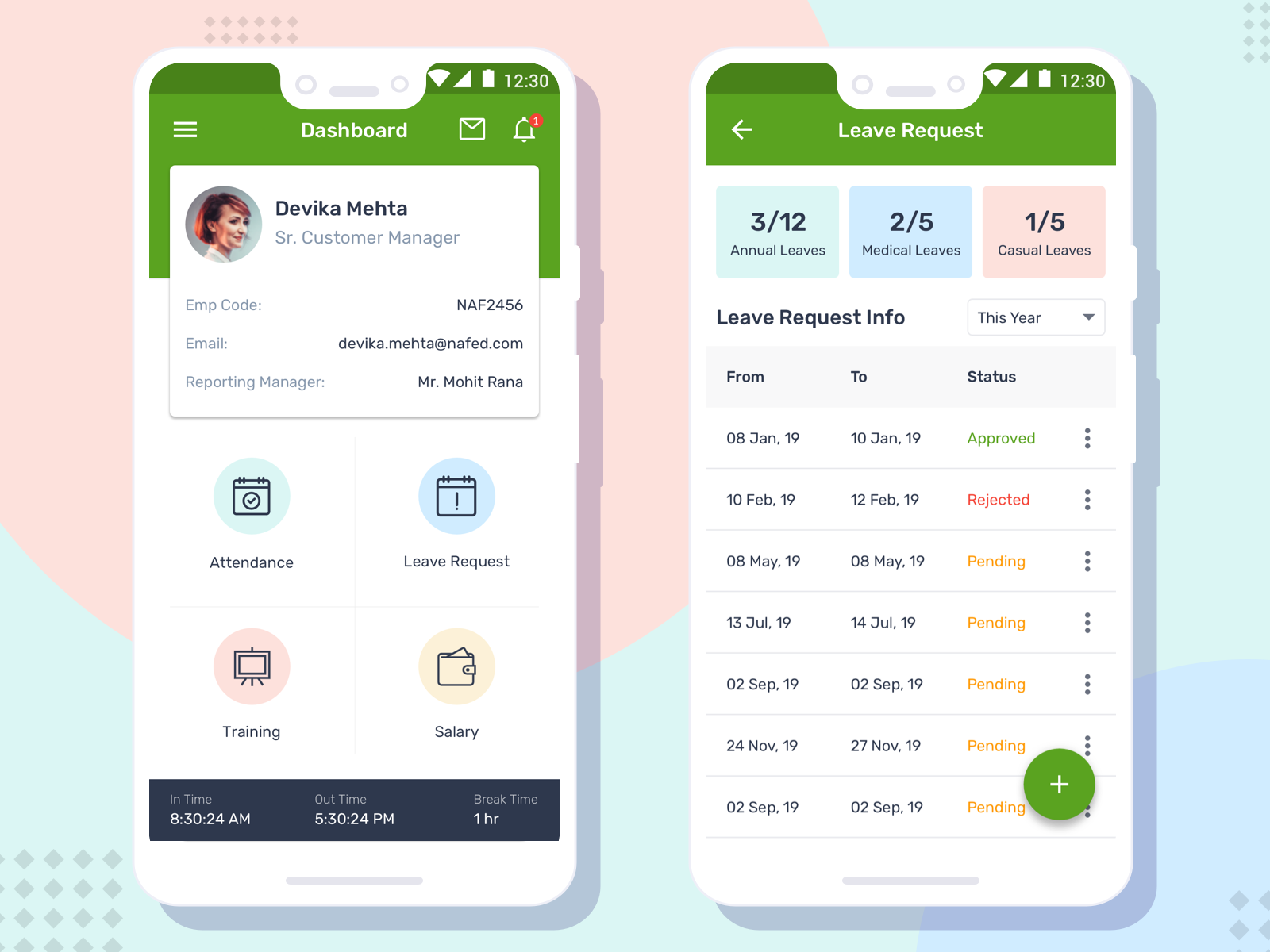 HRM App by Pawan Kumar on Dribbble