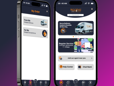 Mockup Delivery Service Mobile App by Imam Adi Putra on Dribbble