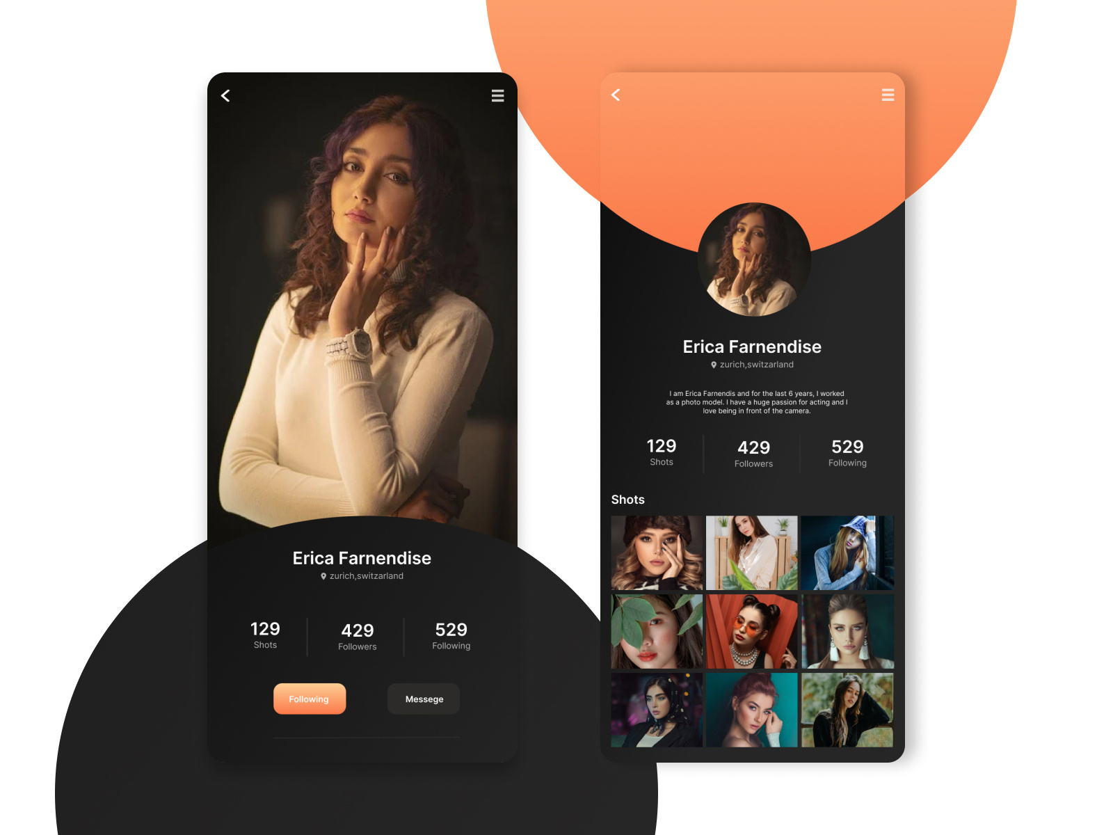 User Profile Design #Dailyui 06 by Asha Ahmed on Dribbble