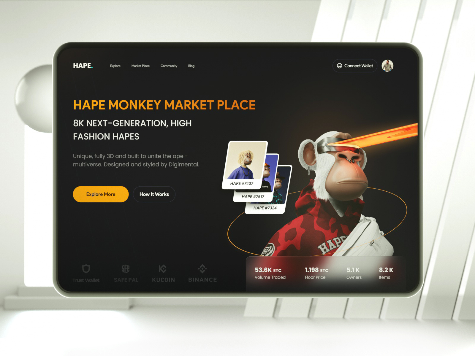 NFT Marketplace by Mostafa Sammak for Duxica on Dribbble