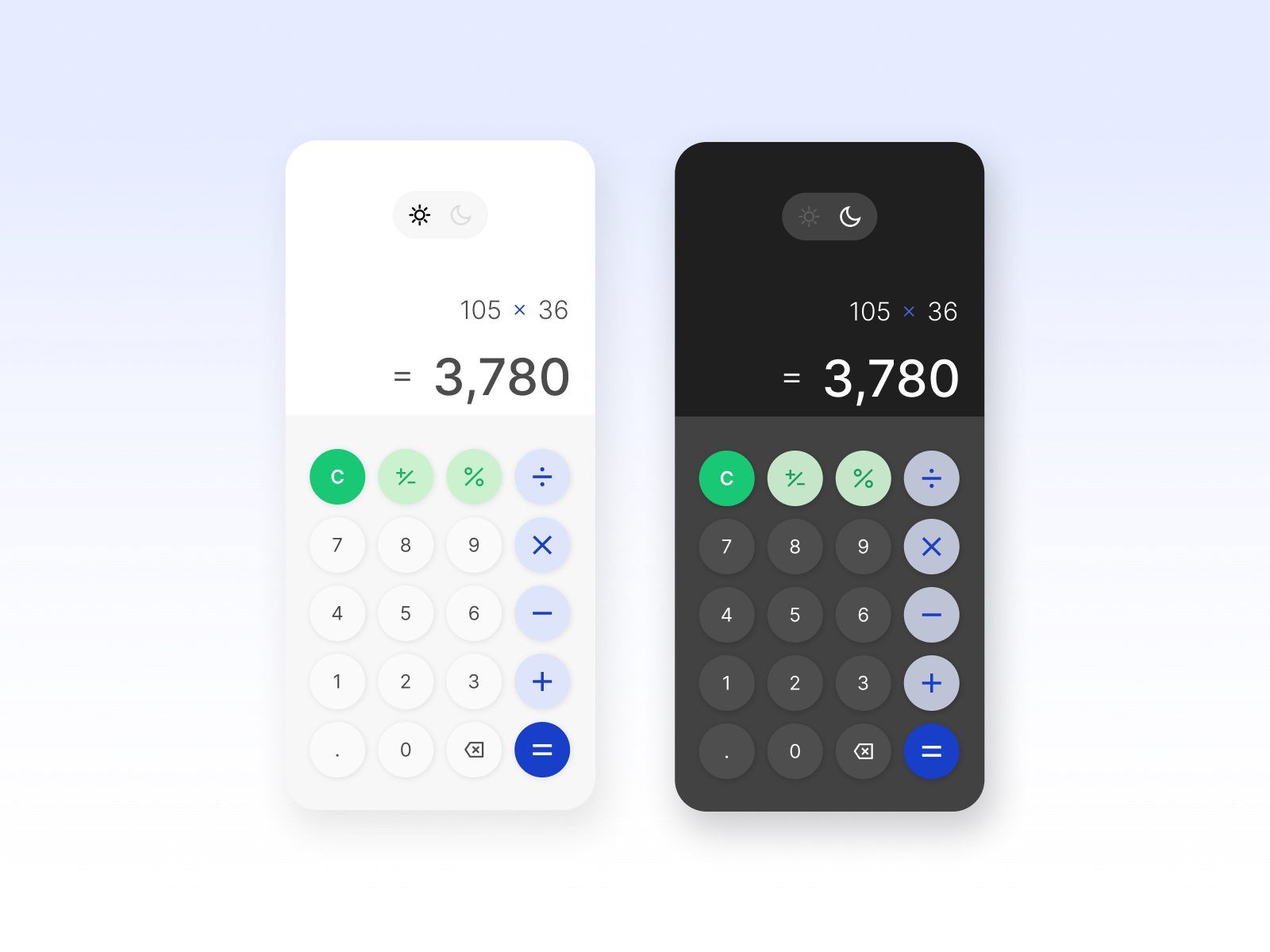 Calculator Design by Jenna DuBowy on Dribbble