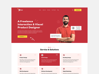 Personal Portfolio Web Header Design by Nure Afrin Era on Dribbble