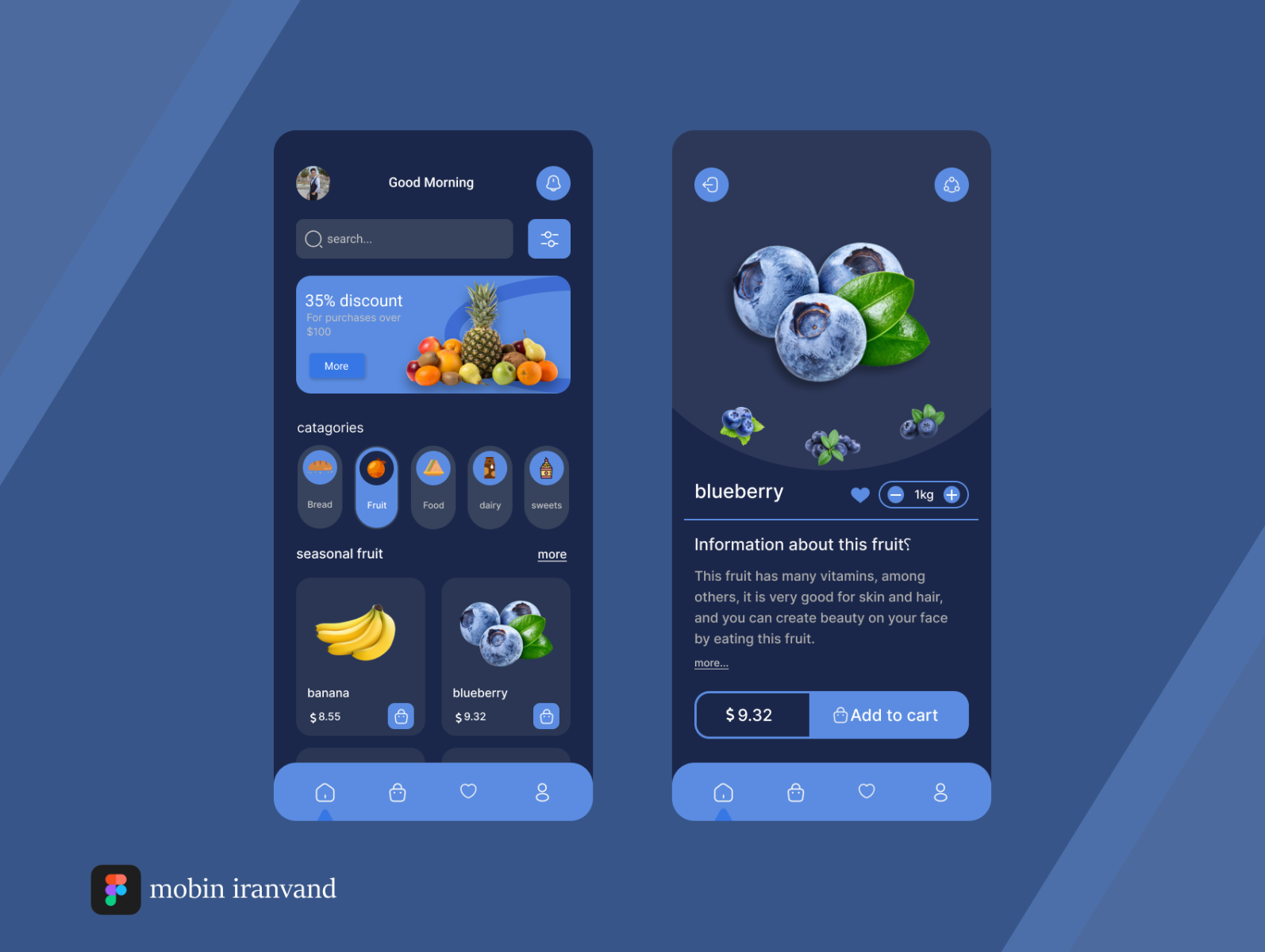 fruit store by Mobin iranvand on Dribbble