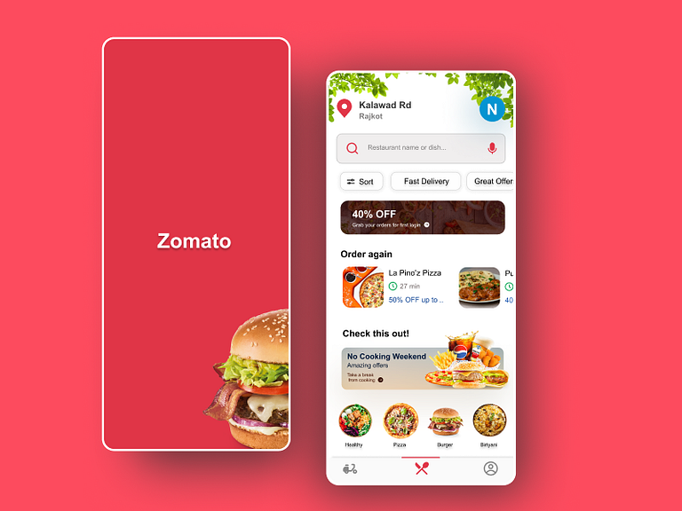 Zomato App Redesign UI by Nikunj Rathod on Dribbble