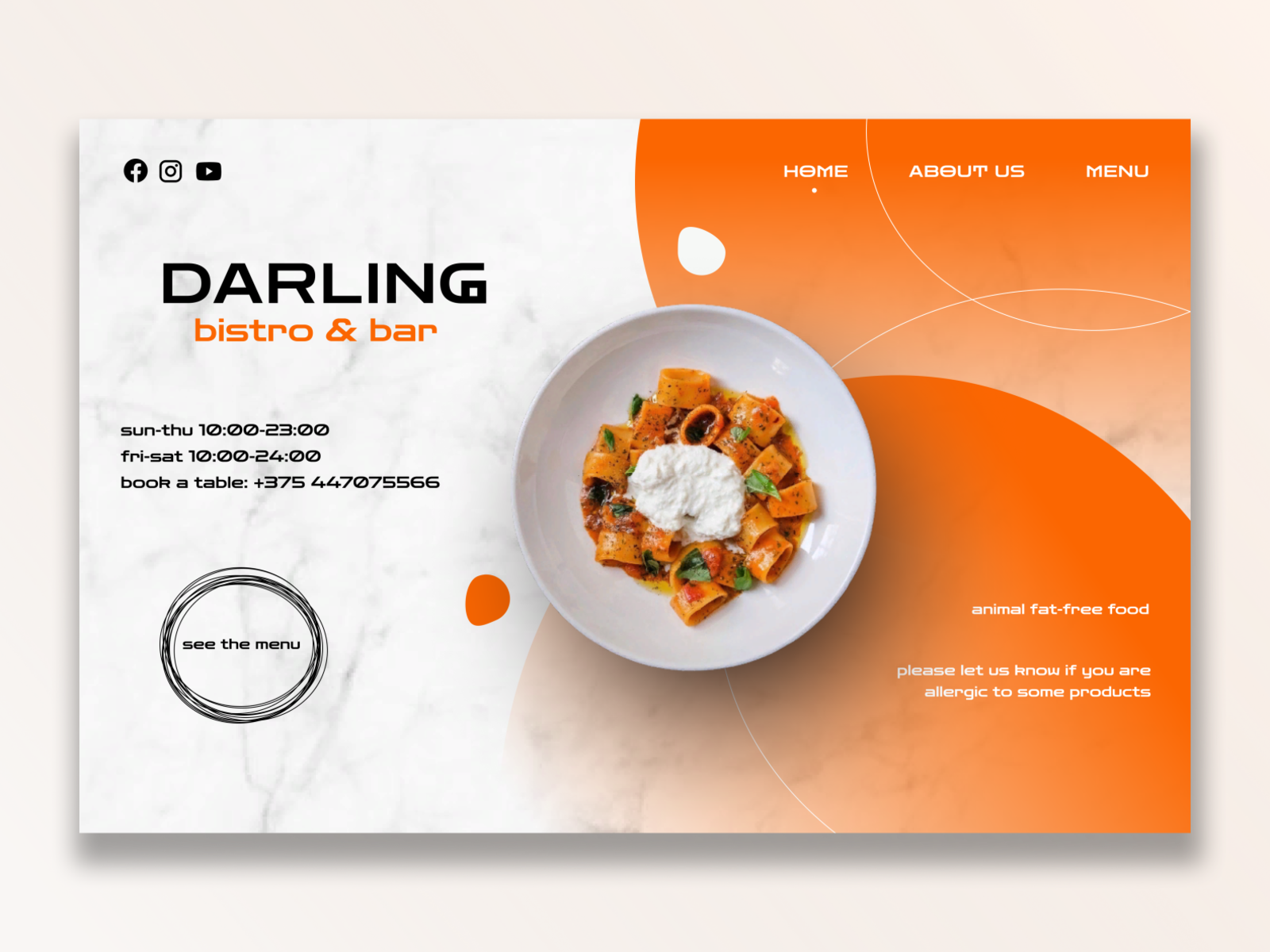 bistro & bar DARLING. by Hanna Mikajlowski on Dribbble