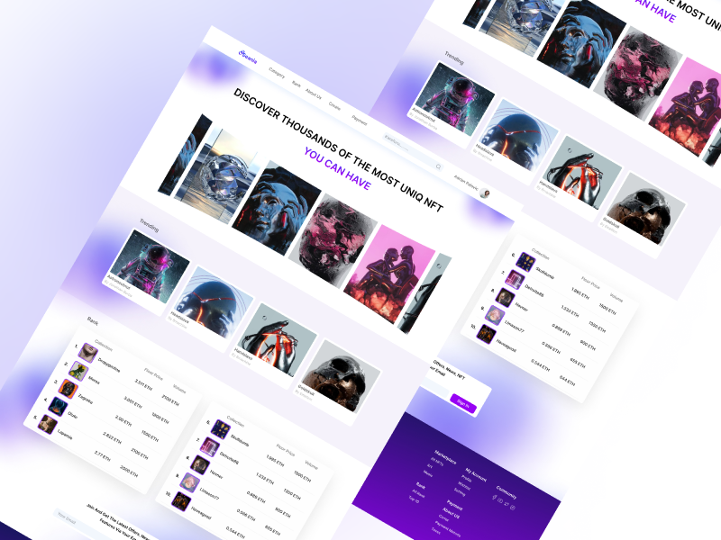 EXPLORATION DESIGN I OSEANIA landing page by Creatia on Dribbble