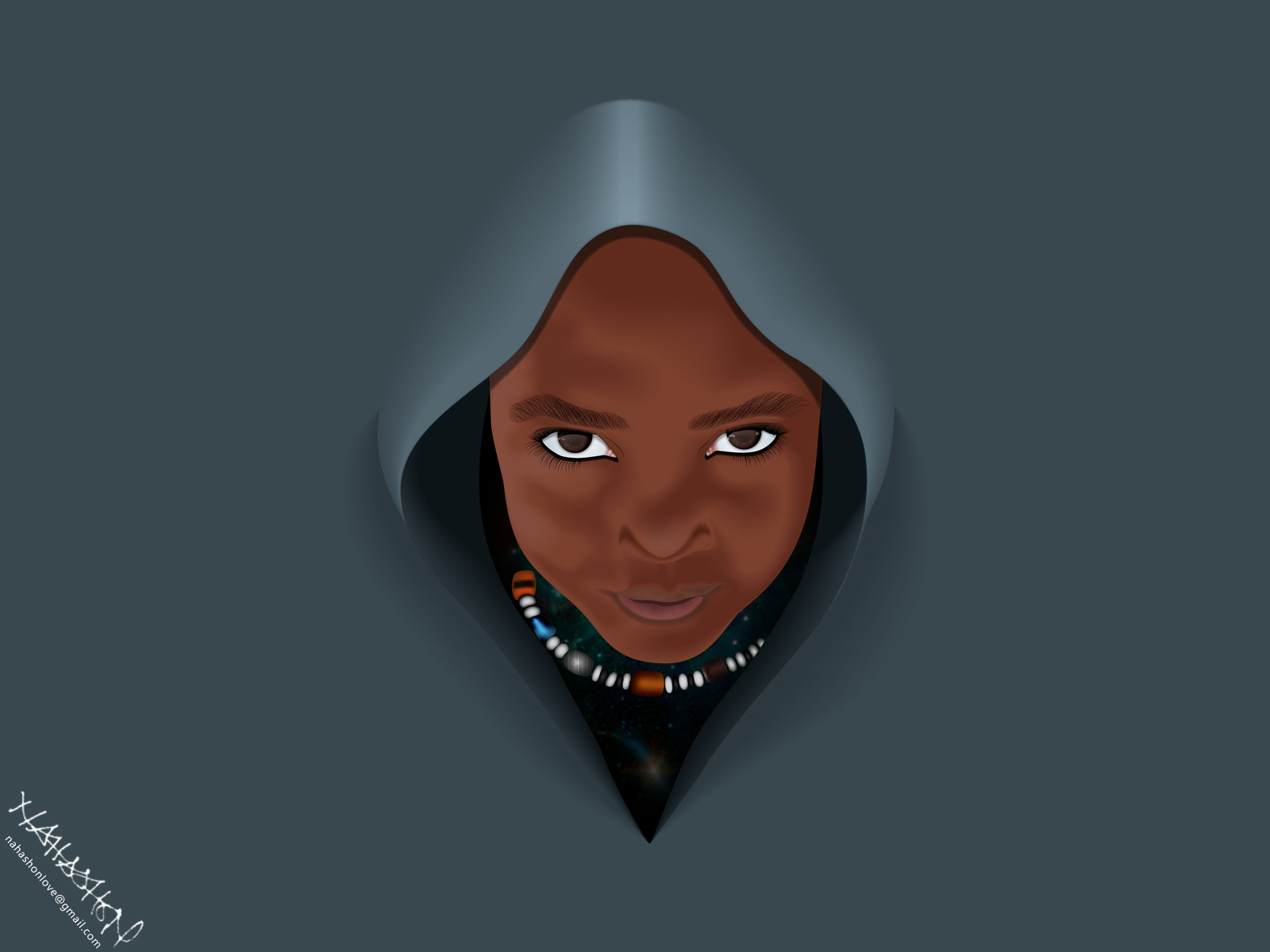 Girl with Intense Look by Nahashon John on Dribbble
