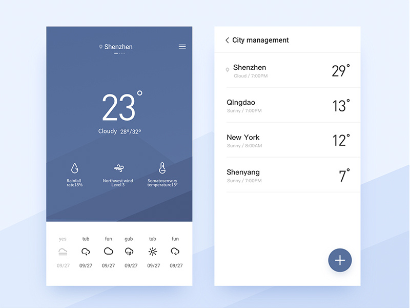Weather-Cloudy by 菜心设计铺 on Dribbble