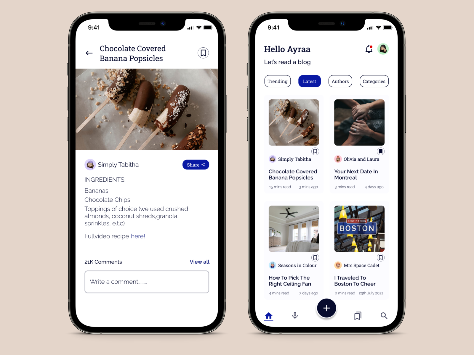 A Blog App by Design Phoenix on Dribbble