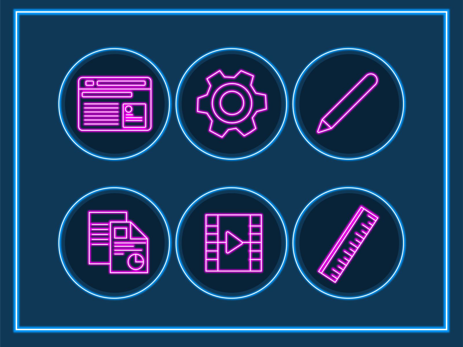 Neon Icon by Naufal on Dribbble