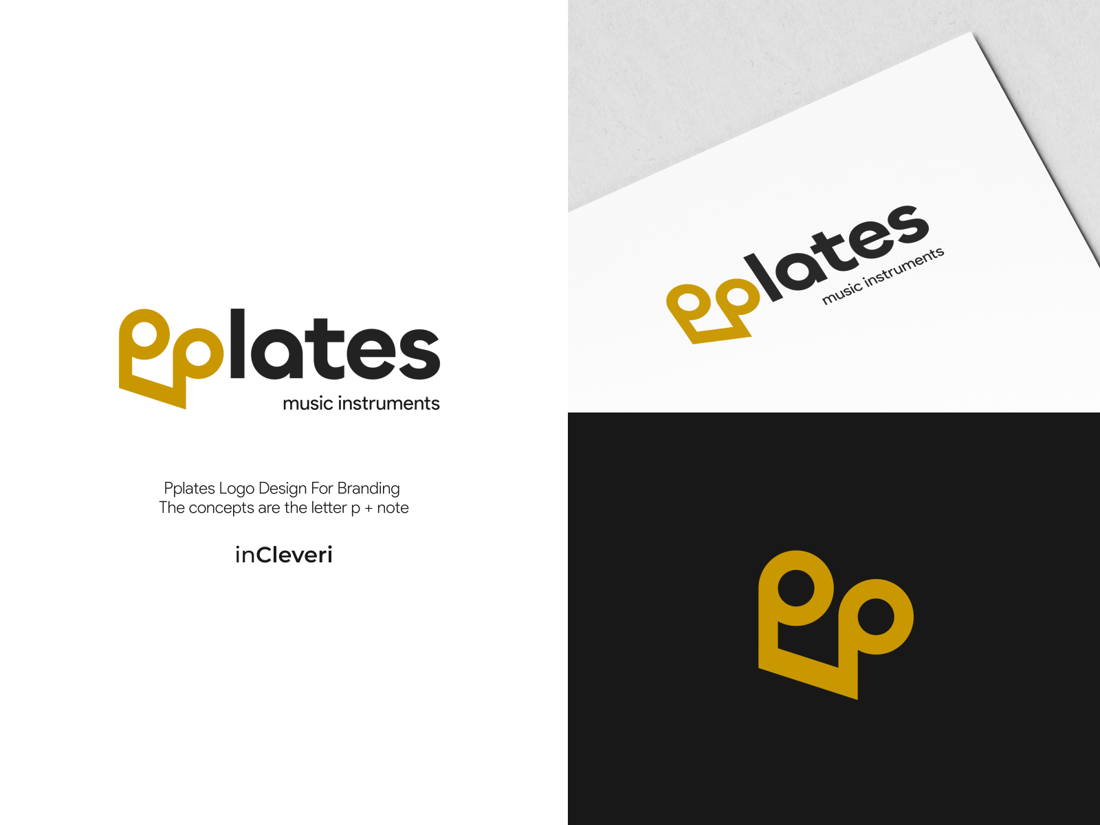 Pplates - Gramophones & plates logo by inCleveri on Dribbble