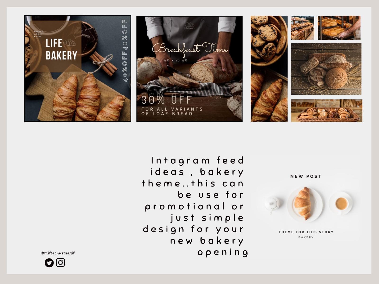 Bakery Instagram post ideas by miftachus tsaqif ramadhana on Dribbble