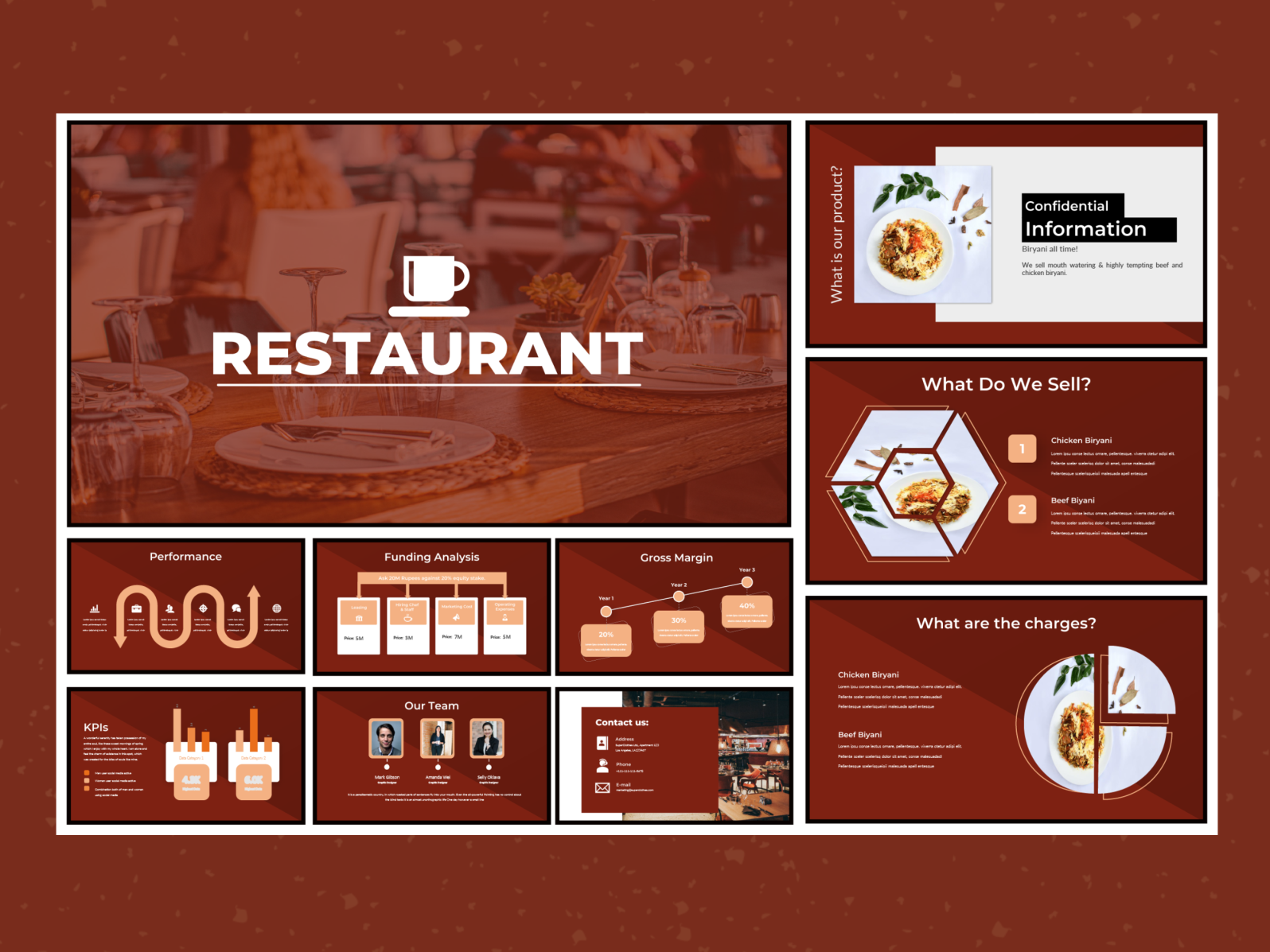 Restaurant Slides by Falaq Ashfaq on Dribbble