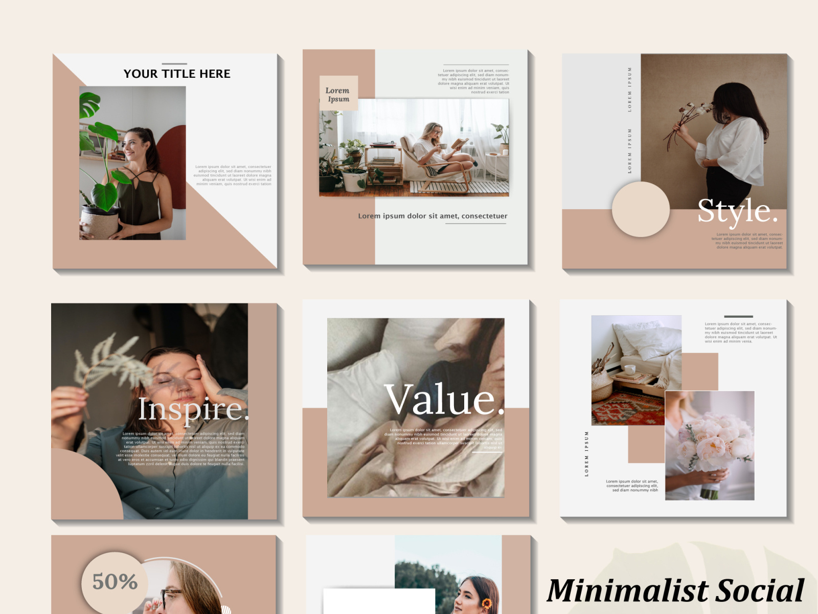 minimalist-social-media-post-template by Yasmin H. Mozumder on Dribbble