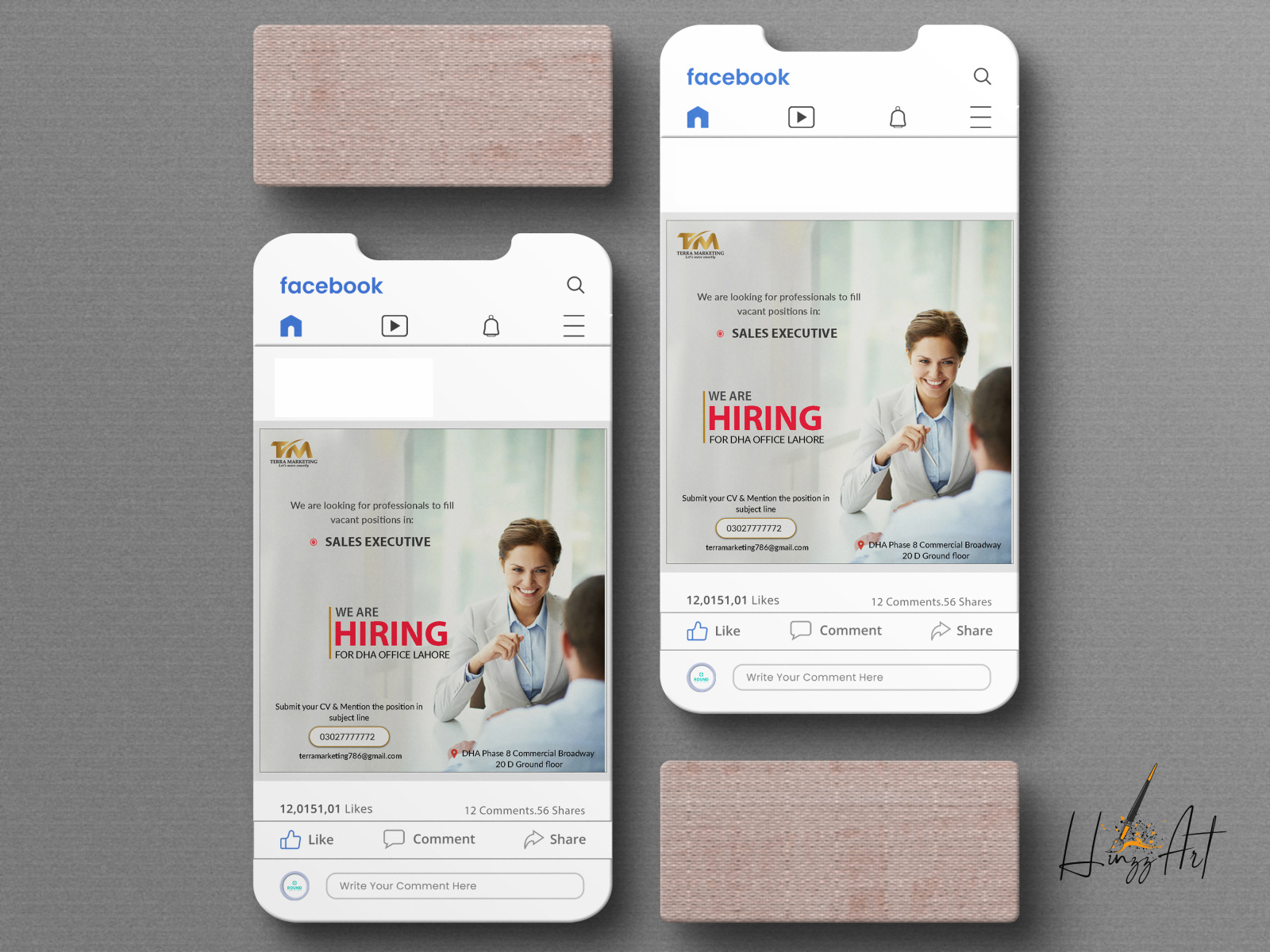 Professional hiring post design by Hinzz Art on Dribbble