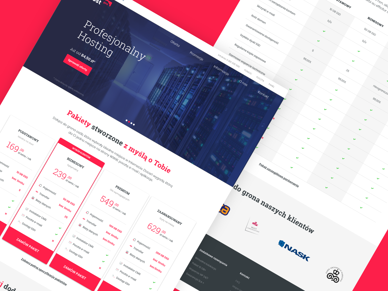 smhost.pro - redesign by Dawid Świnicki on Dribbble