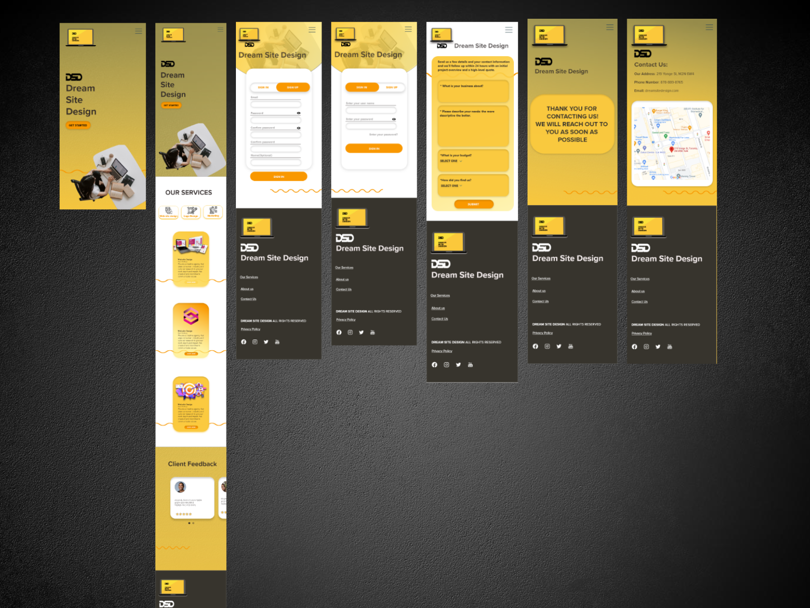 Dream Design Company Mobile App Design by Fariba on Dribbble