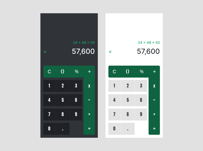 Daily UI 004 - Calculator by Daniel Sorin Sutu on Dribbble