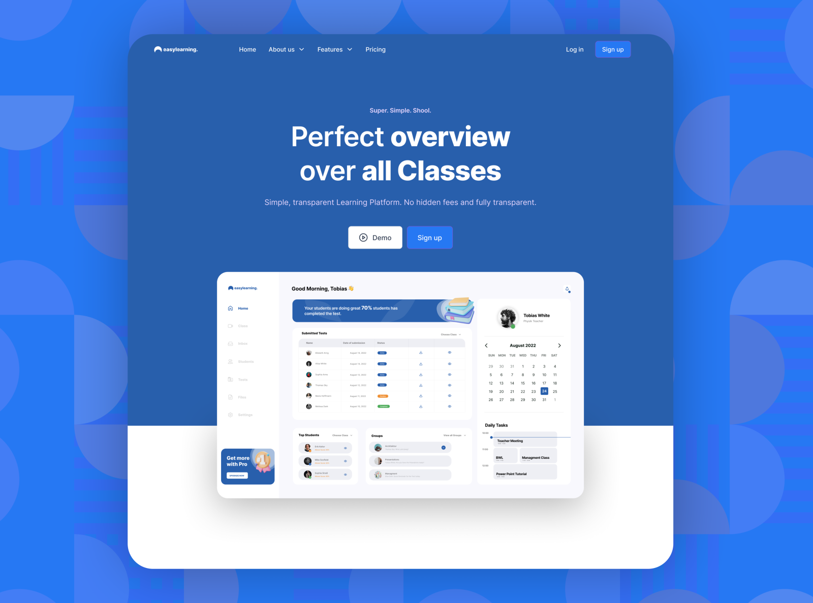 Landing Page UI Design by Pascal Stumpf on Dribbble