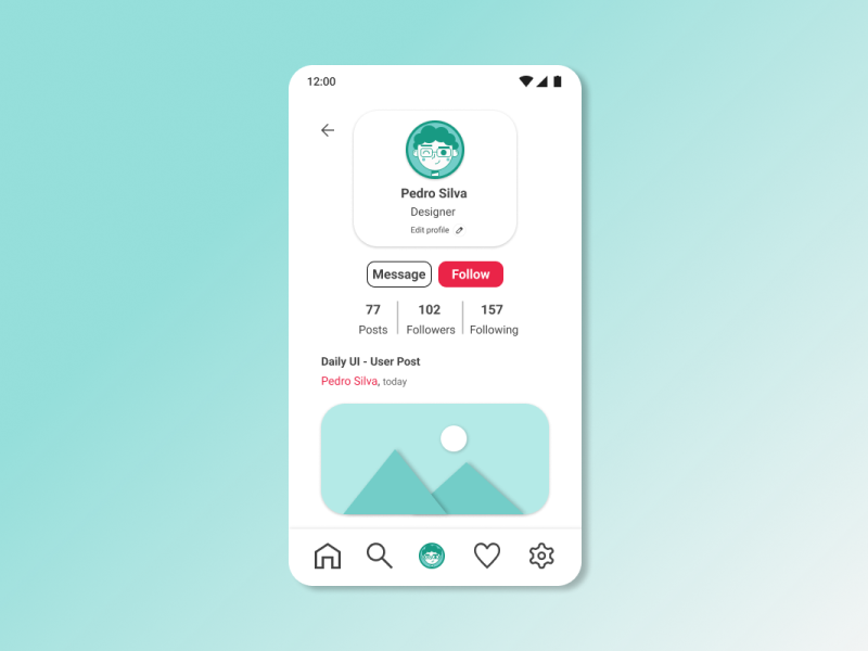 Daily UI #6 by Joao Constantino on Dribbble
