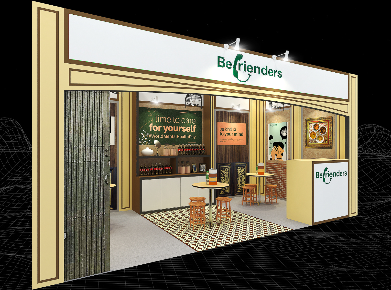Befrienders 3x6 Exhibition Booth by Franklin Fireheart on Dribbble